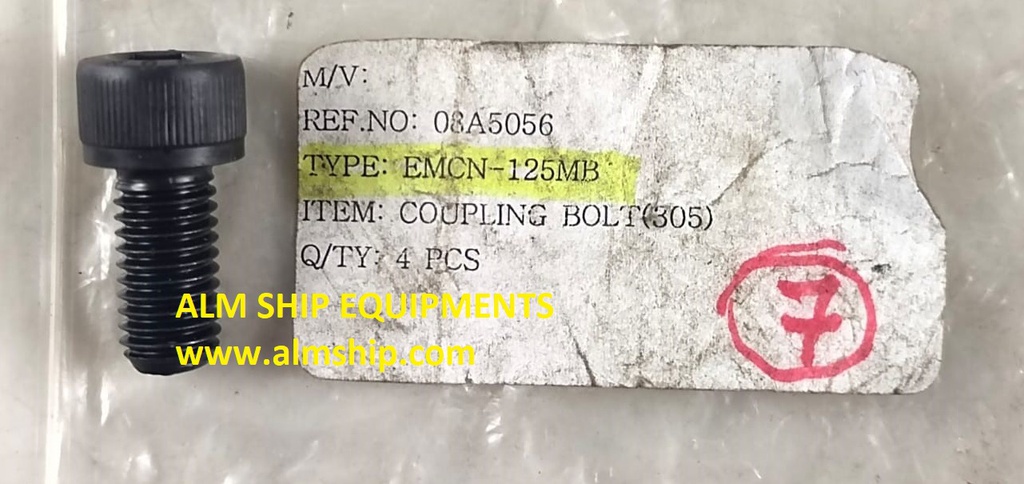 Coupling Bolt P/n 305 For Taiko Kikai EMCN-125MB | ALM SHIP EQUIPMENT